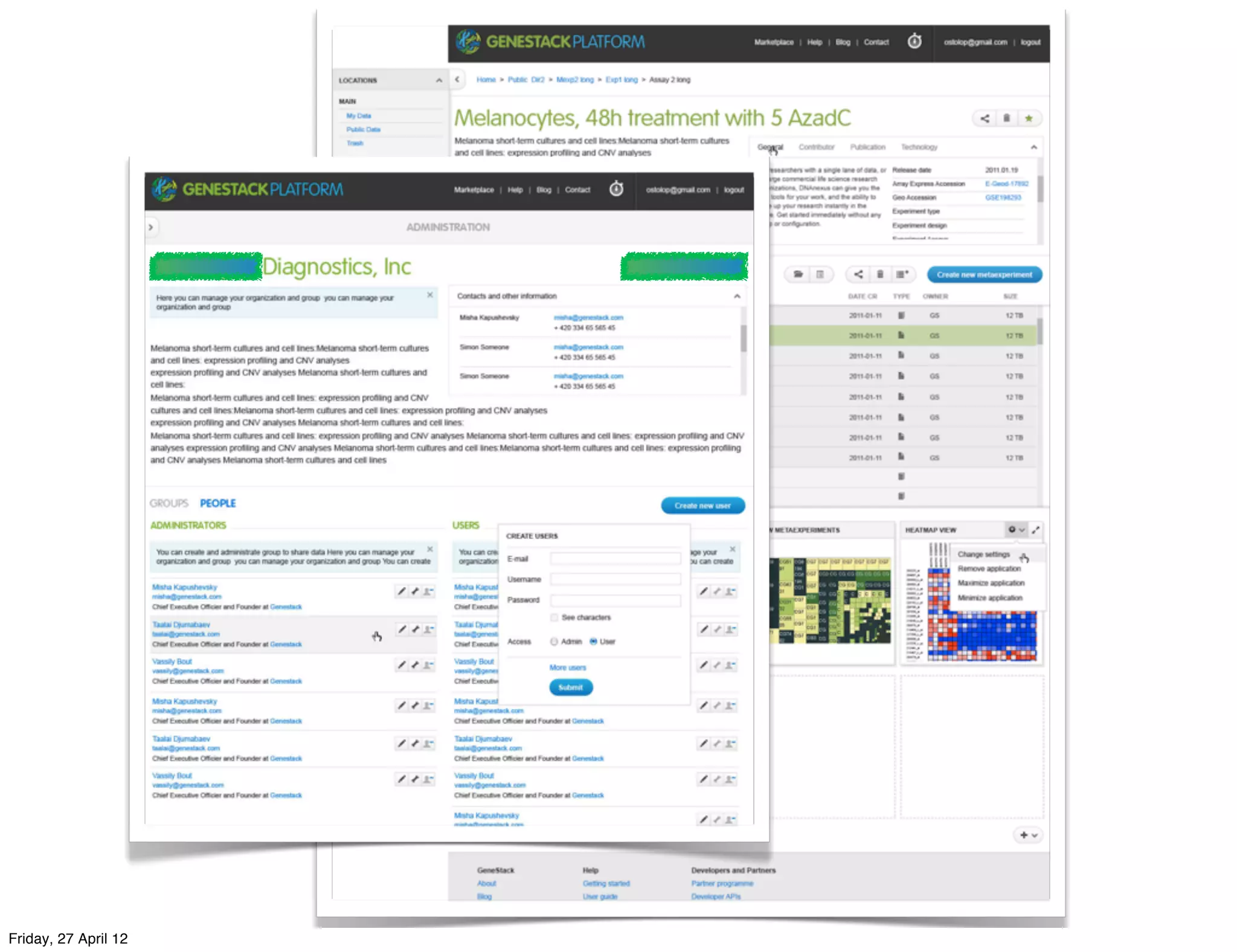 Genestack Genomics Applications Platform | PDF