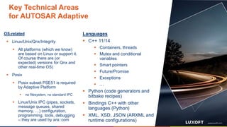 Alexandr Kara "Autosar Adaptive and High Performance Platforms" | PPT