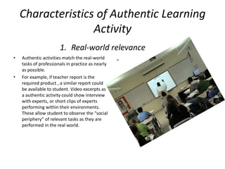 Karabeyser f 201013150 authentic learning | PPT
