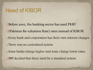 Karachi inter bank offer rate | PPTX