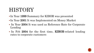 Karachi inter bank offer rate (KIBOR) | PPTX