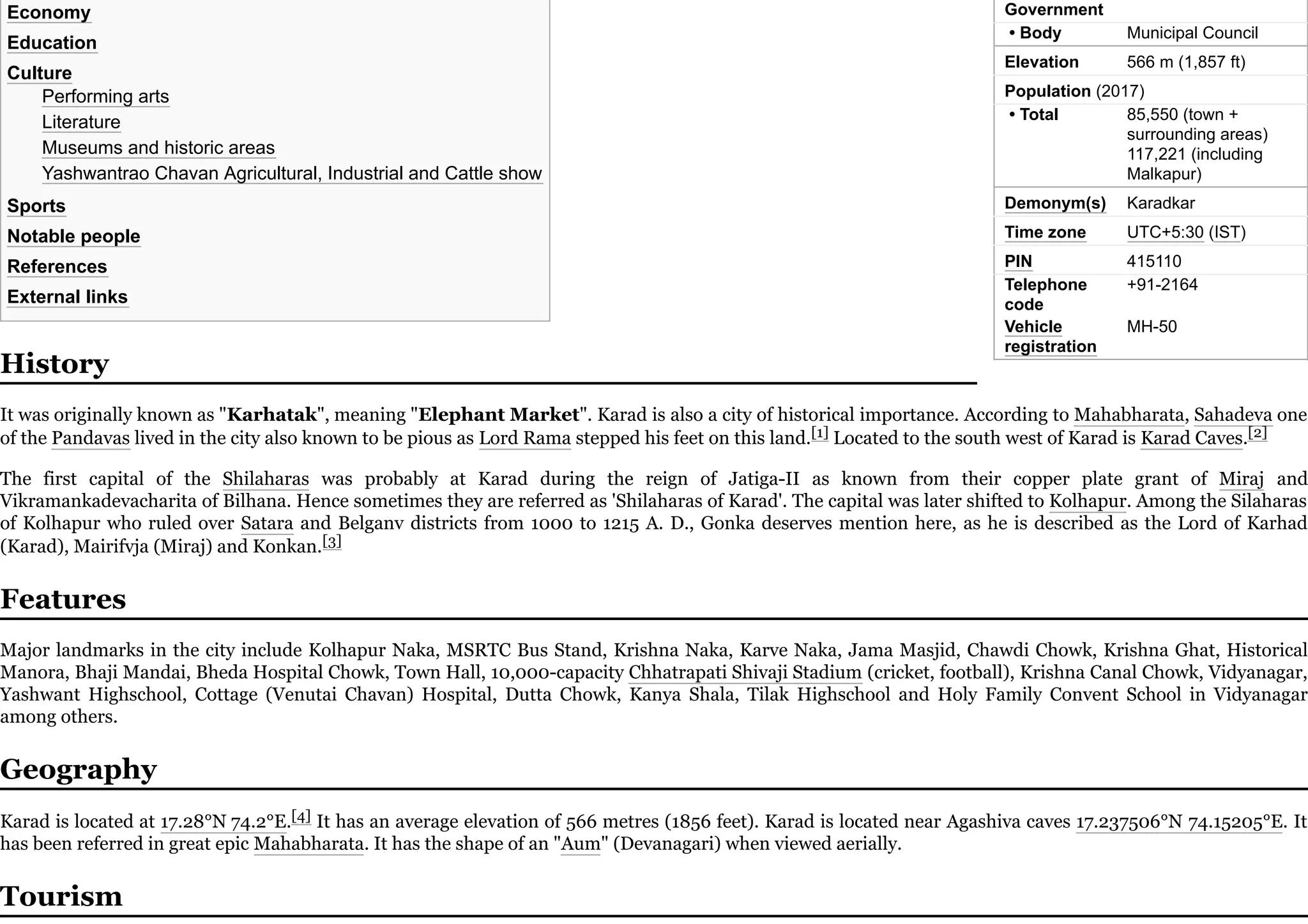 Karad wikipedia | PDF