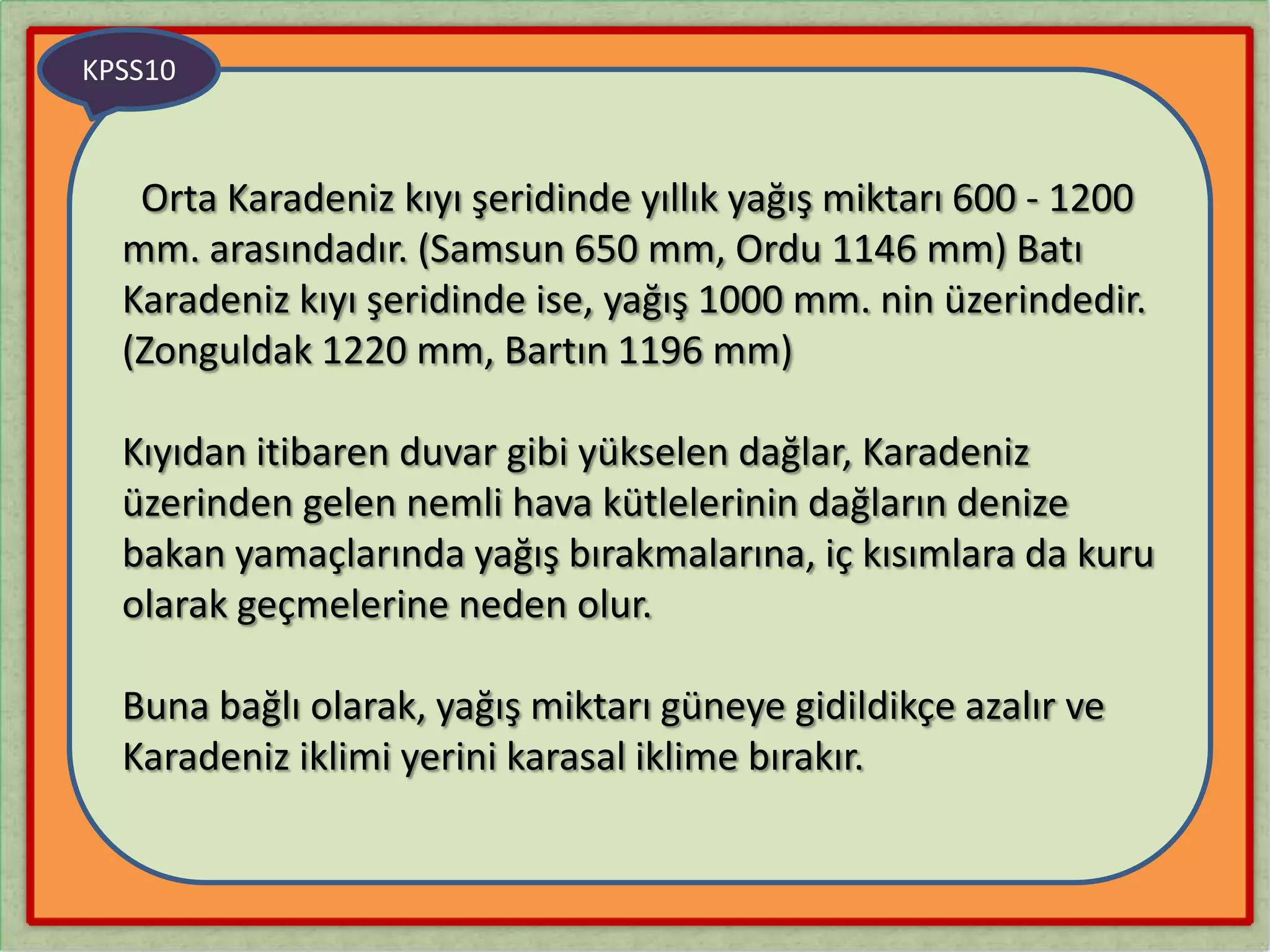 Karadeniz bölgesi ve özellikleri | PPTX