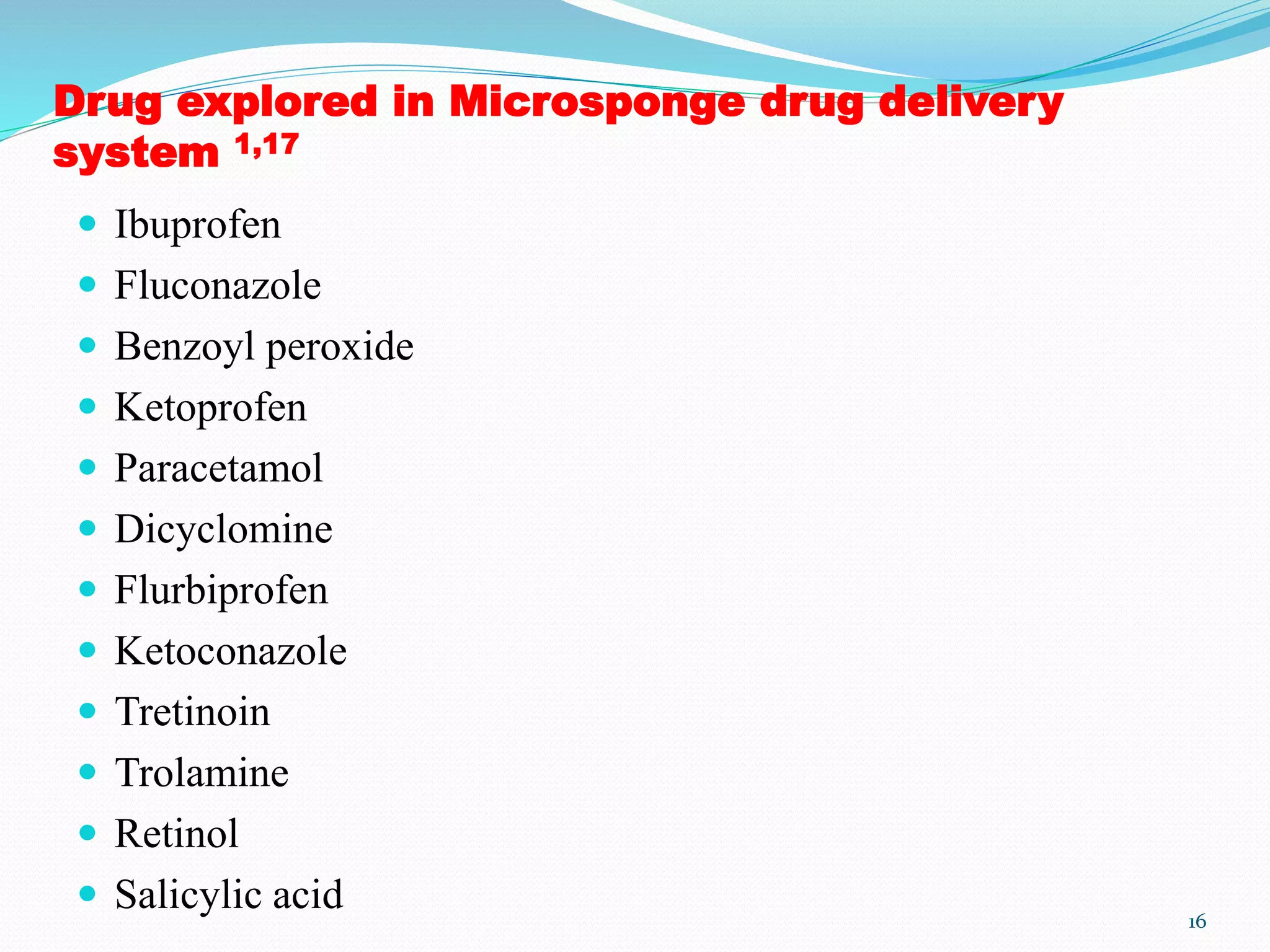 Microsponge Drug Delivery System | PPTX
