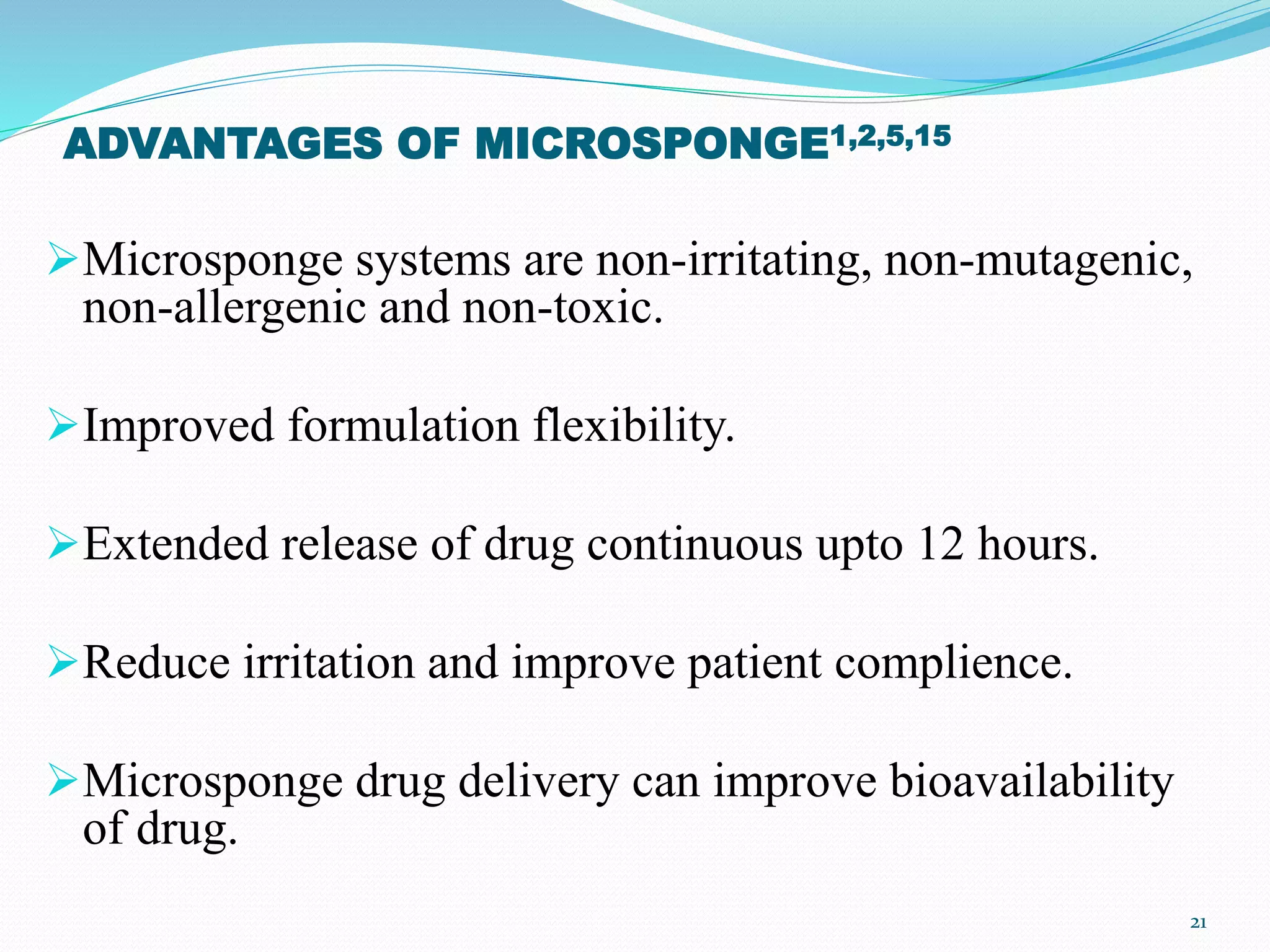 Microsponge Drug Delivery System | PPTX