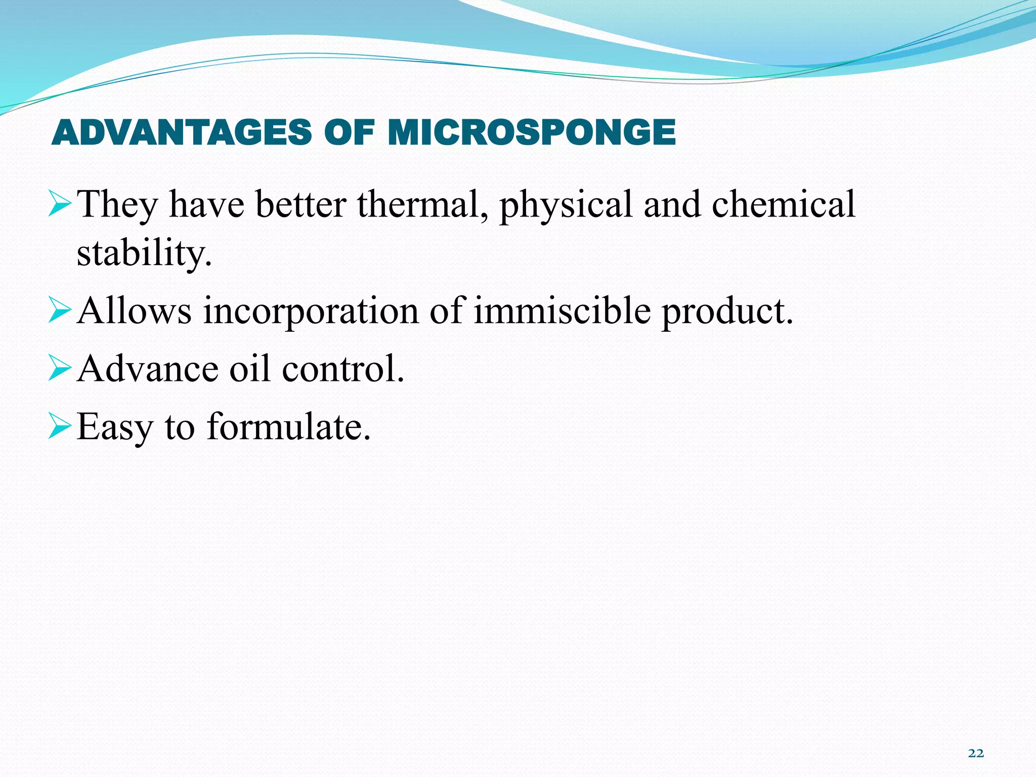 Microsponge Drug Delivery System | PPTX