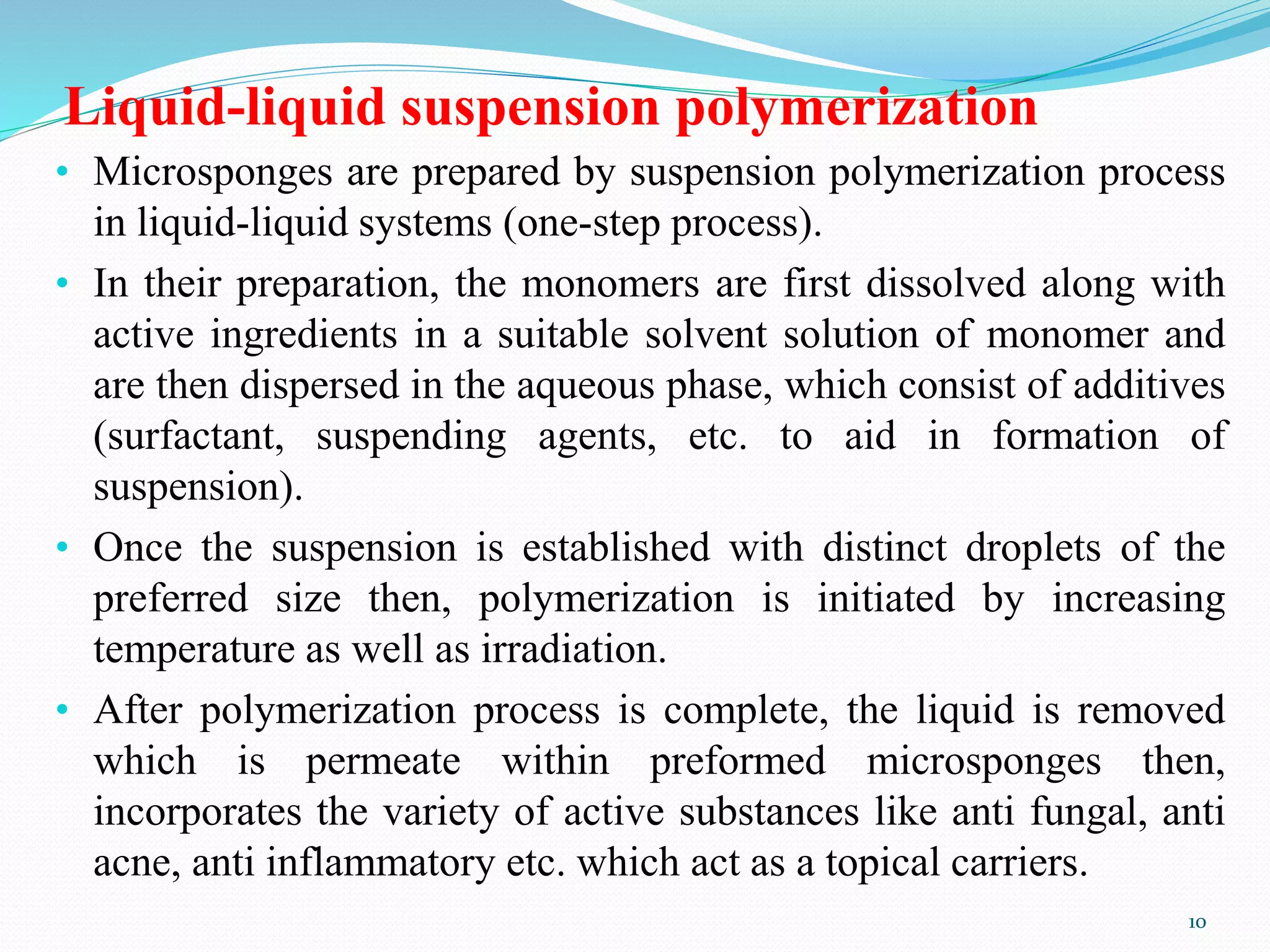 Microsponge Drug Delivery System | PPTX