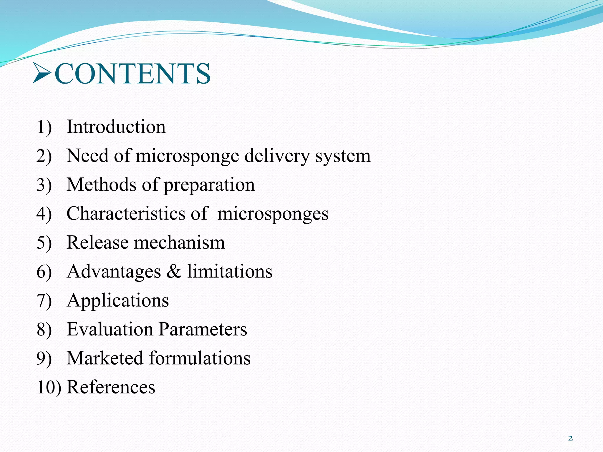 Microsponge Drug Delivery System | PPTX