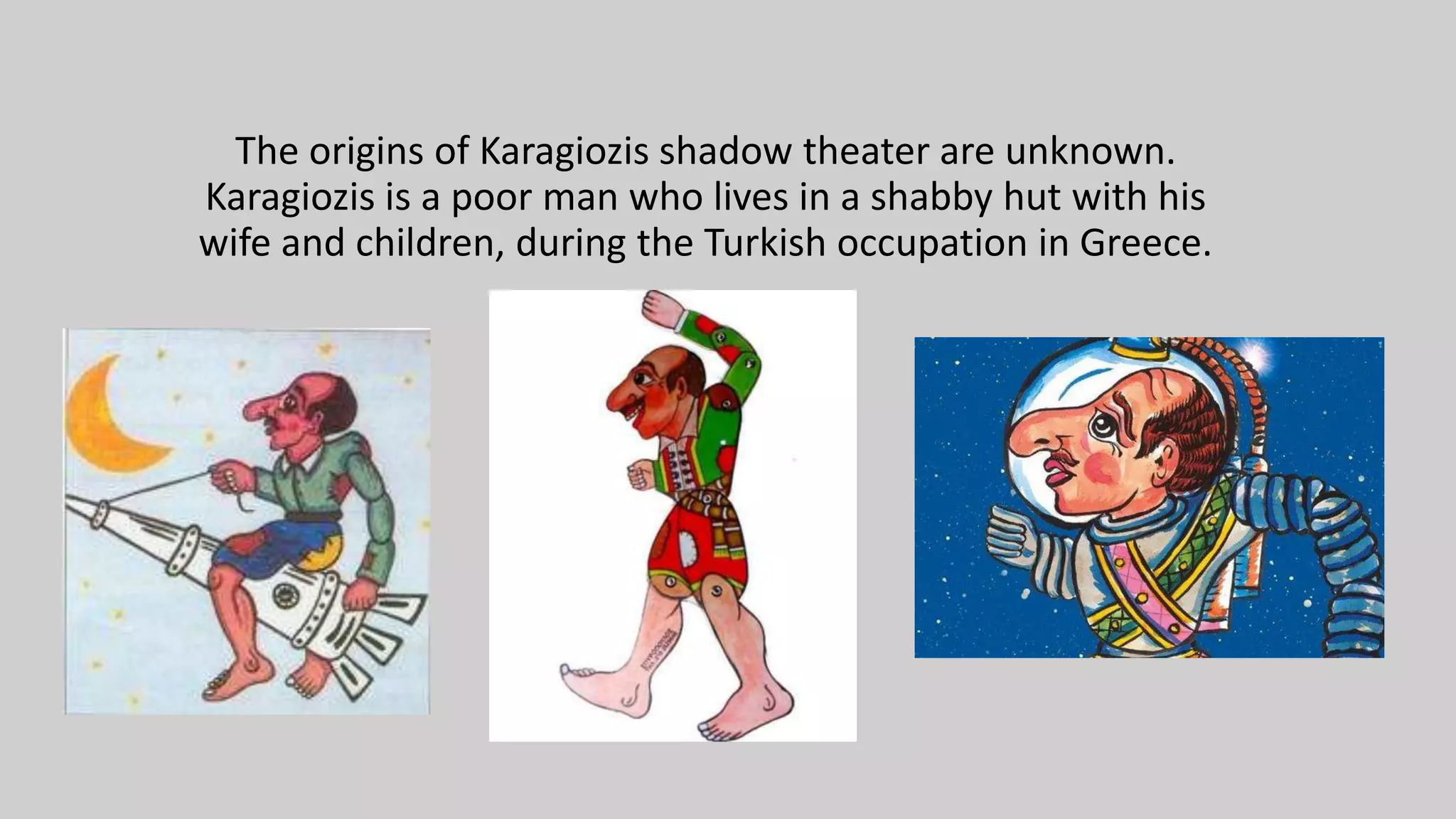 Karagiozis greek shadow theater characters | PPTX