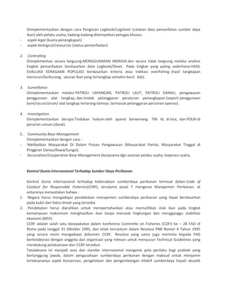 Karakterisitik manajemen sumberdaya perikanan | DOCX