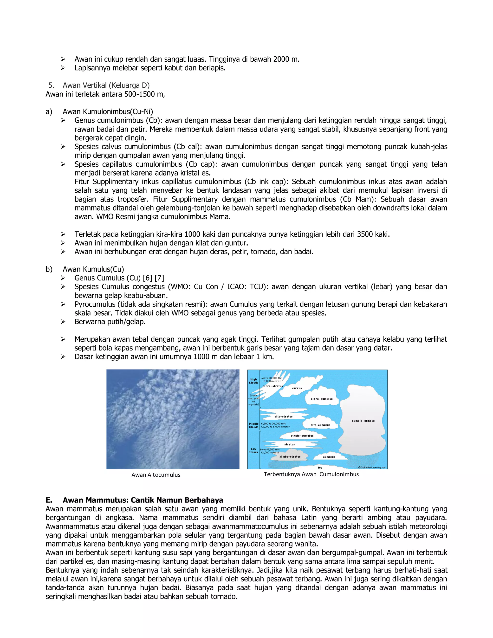 Karakteristik Awan | PDF