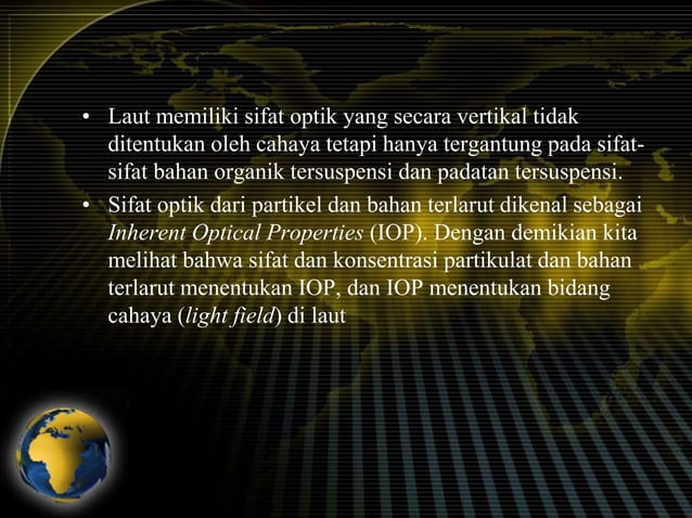 Karakteristik bio optik fitoplankton | PPT