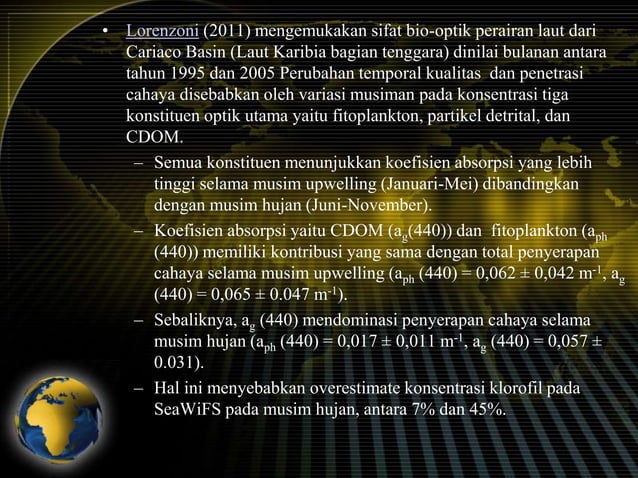 Karakteristik bio optik fitoplankton | PPT