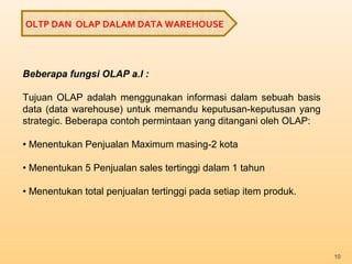 Karakteristik data warehouse | PPT