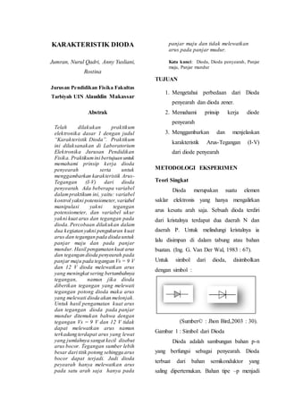 Karakteristik dioda | PDF