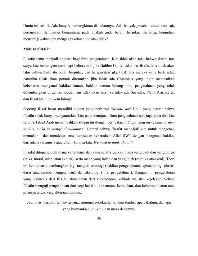 Karakteristik Filsafat | PDF