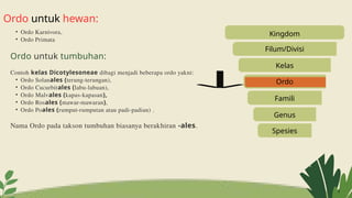 Karakteristik Klasifikasi Makhluk Hidup Presentasi Kuning dan Hijau ...