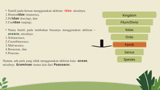 Karakteristik Klasifikasi Makhluk Hidup Presentasi Kuning dan Hijau ...