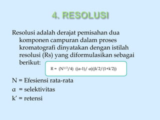 Karakteristik kromatografi | PPTX