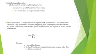 Karakteristik lalu lintas | PPTX