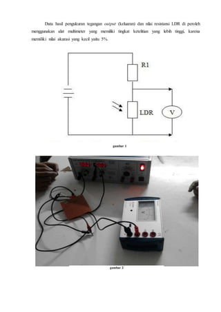 Karakteristik ldr dalam suatu rangkaian sederhana dalam dunia ...