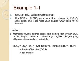 Karakteristik limbah | PPTX