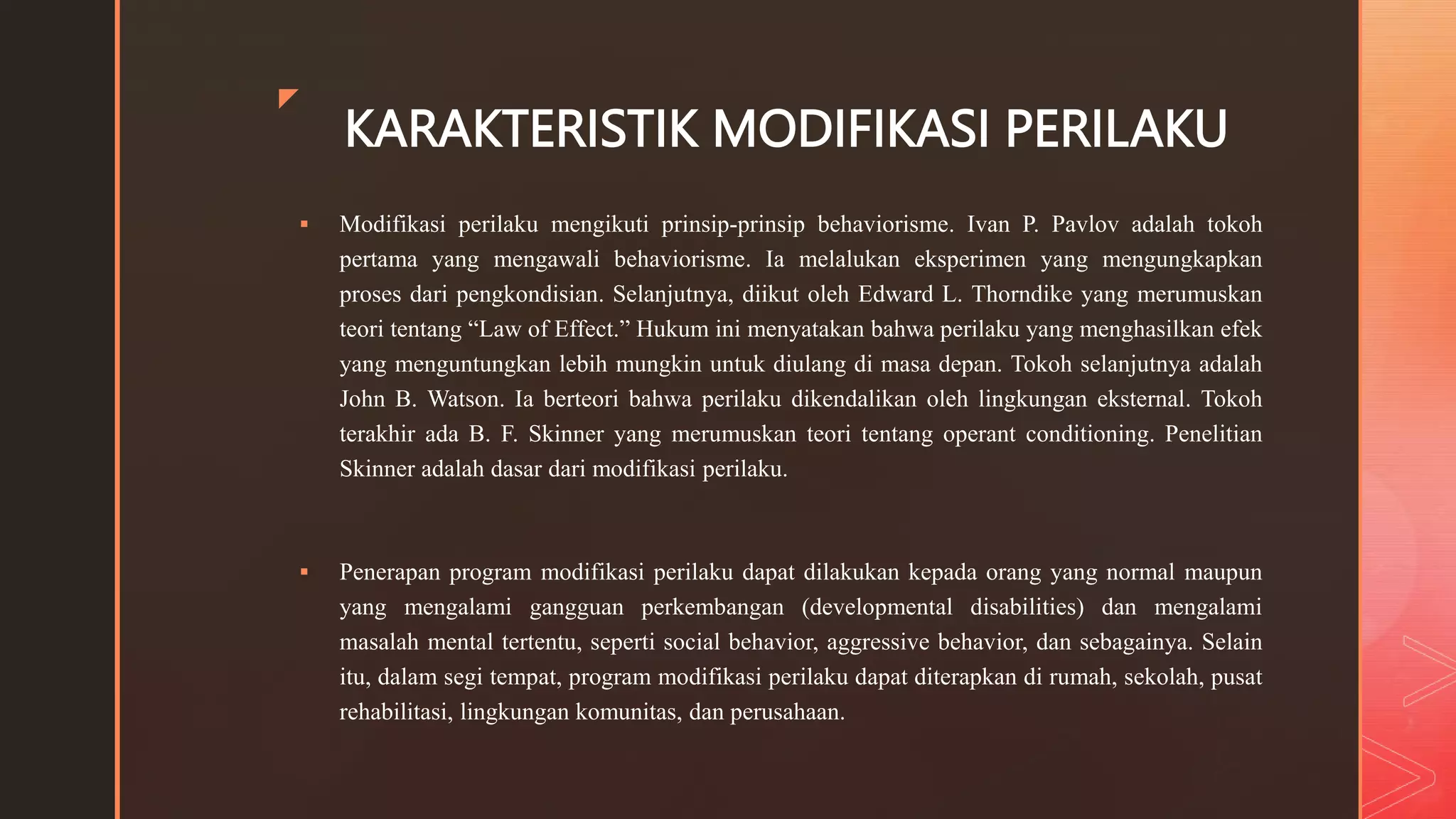 KARAKTERISTIK MODIFIKASI PERILAKU.pptx