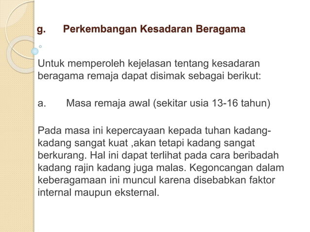 Karakteristik perkembangan remaja | PPTX