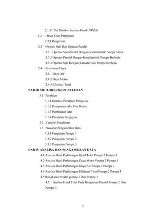Karakteristik pompa susunan_paralel_spek_berbeda | PDF