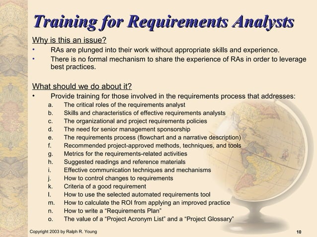 requirement analysis characteristics | PPT | Business | Business and ...