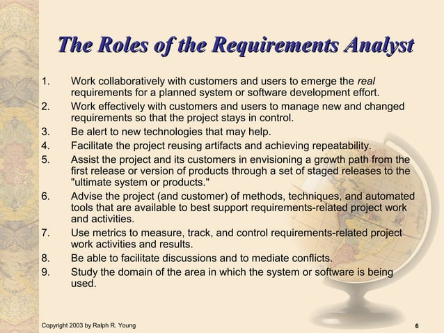 requirement analysis characteristics | PPT | Business | Business and ...