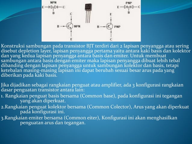 Karakteristik transistor | PPTX