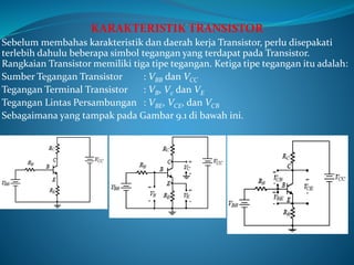 Karakteristik transistor | PPTX