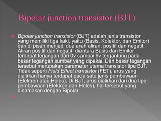 Karakteristik transistor | PPTX