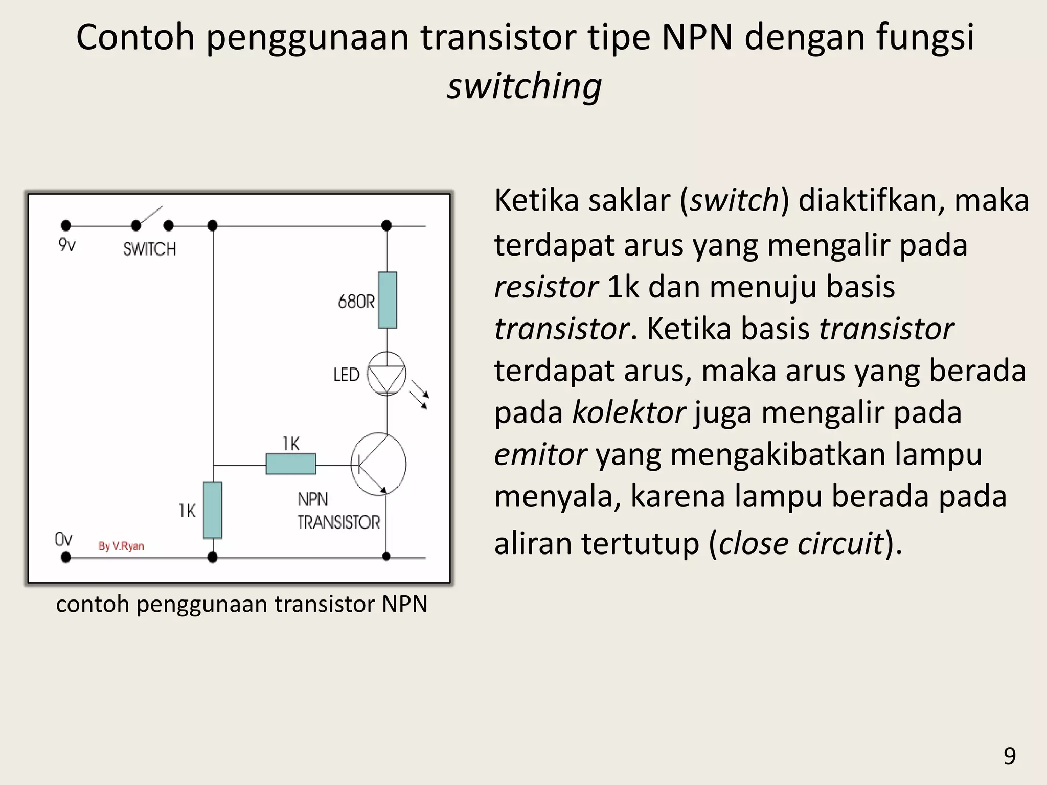 Karakteristik transistor | PPTX