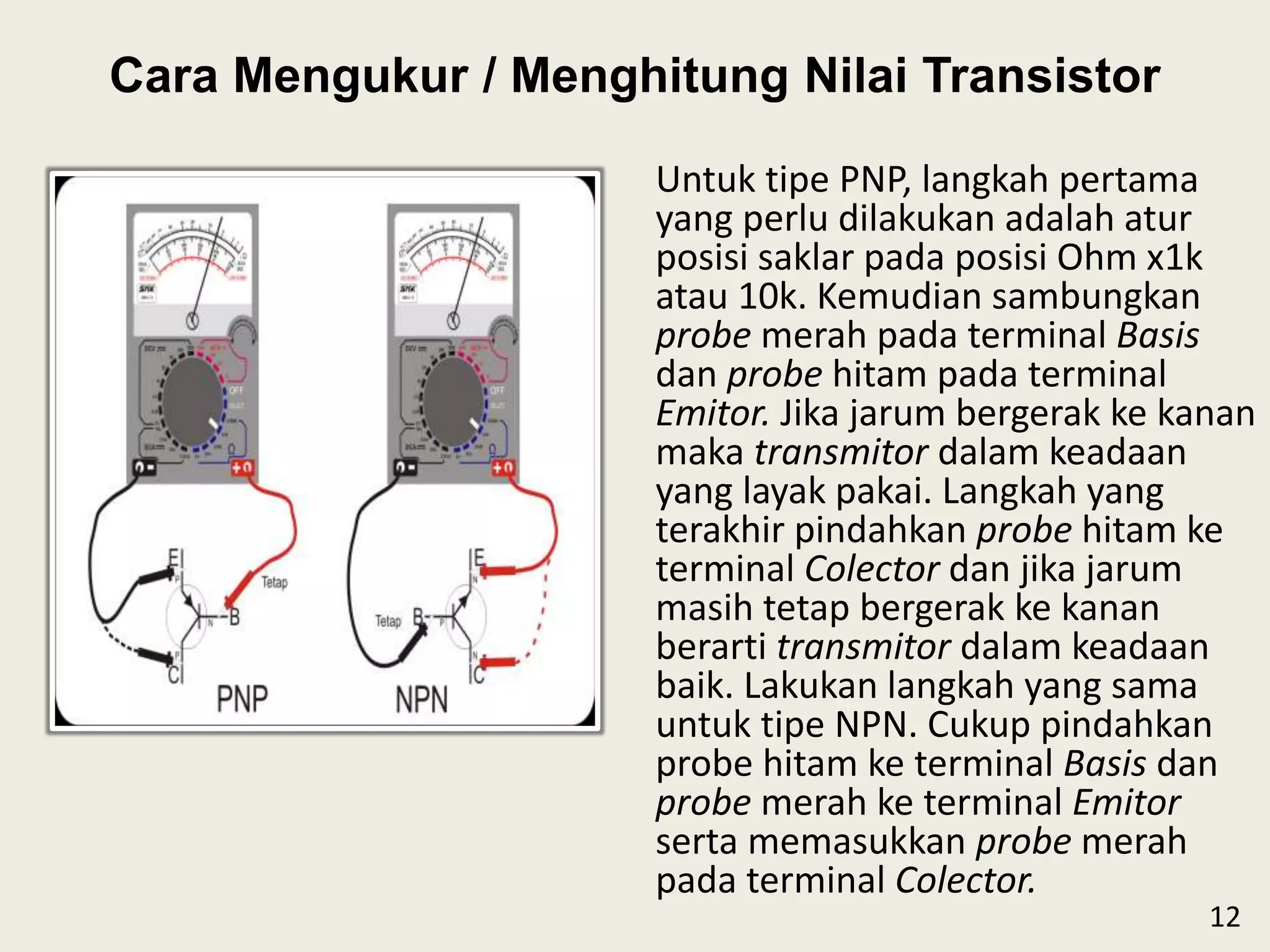 Karakteristik transistor | PPTX