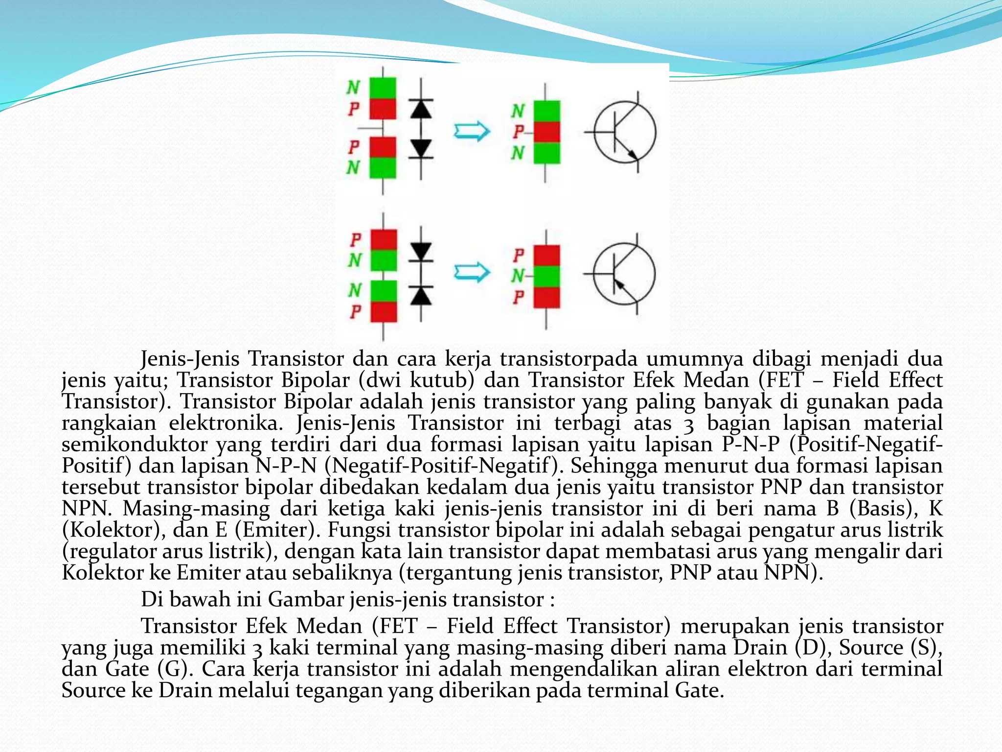 Karakteristik transistor | PPTX