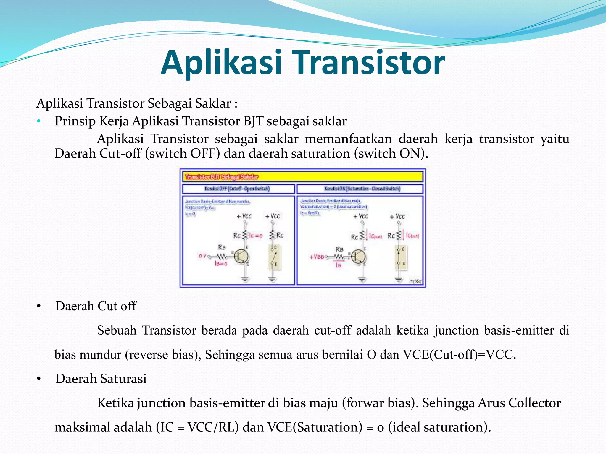 Karakteristik transistor | PPTX