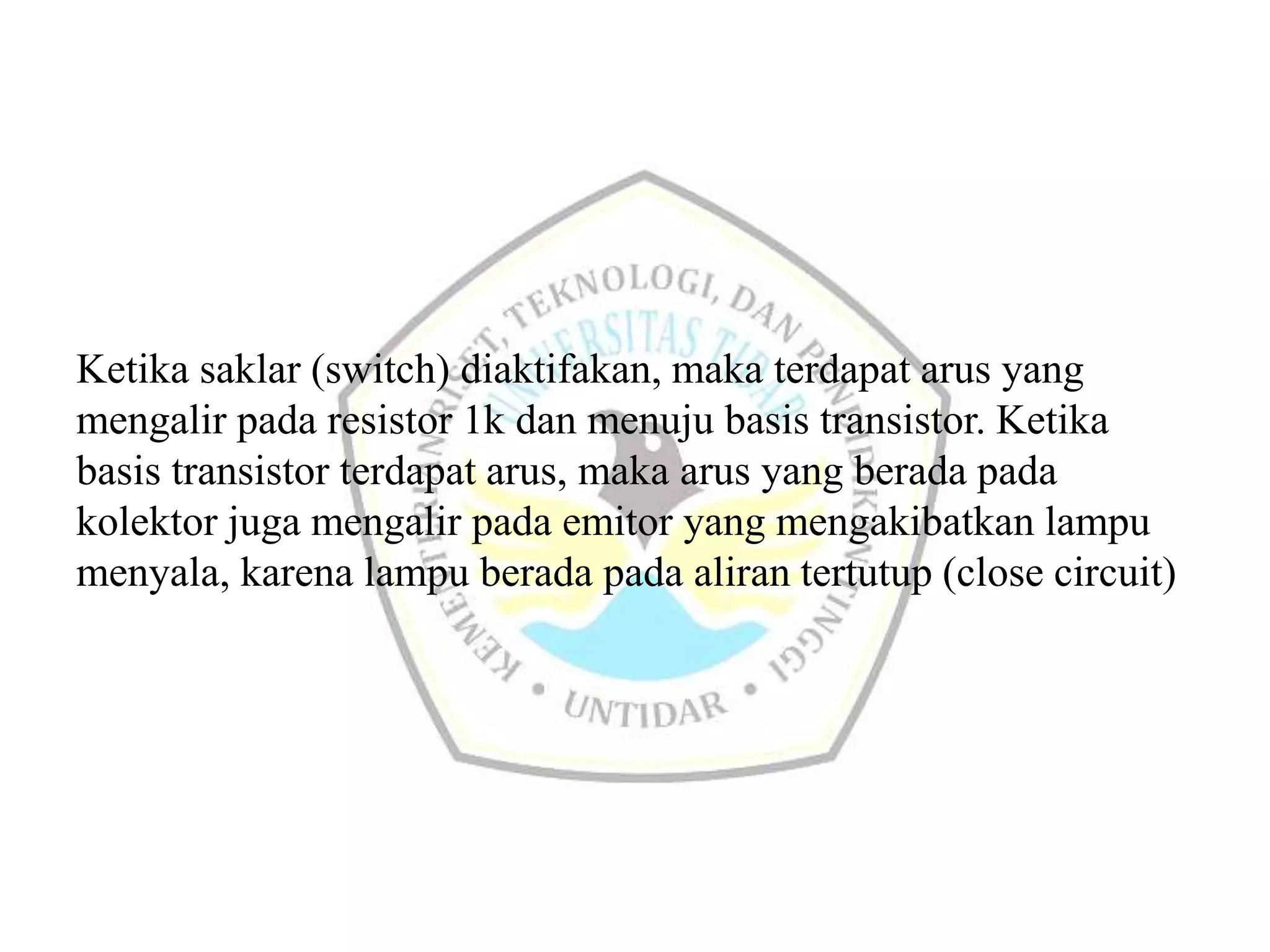 KARAKTERISTIK TRANSISTOR | PPTX