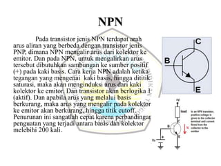 KARAKTERISTIK TRANSISTOR | PPTX