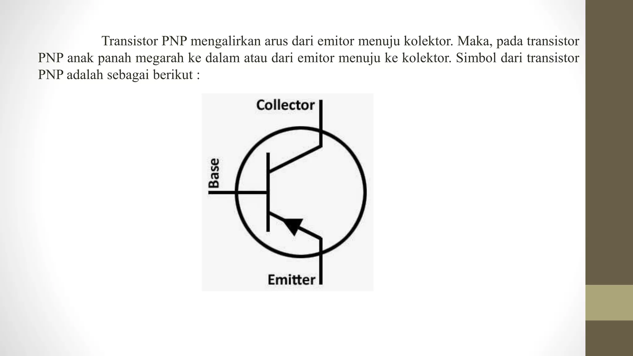 Karakteristik transistor pnp konduk | PPTX