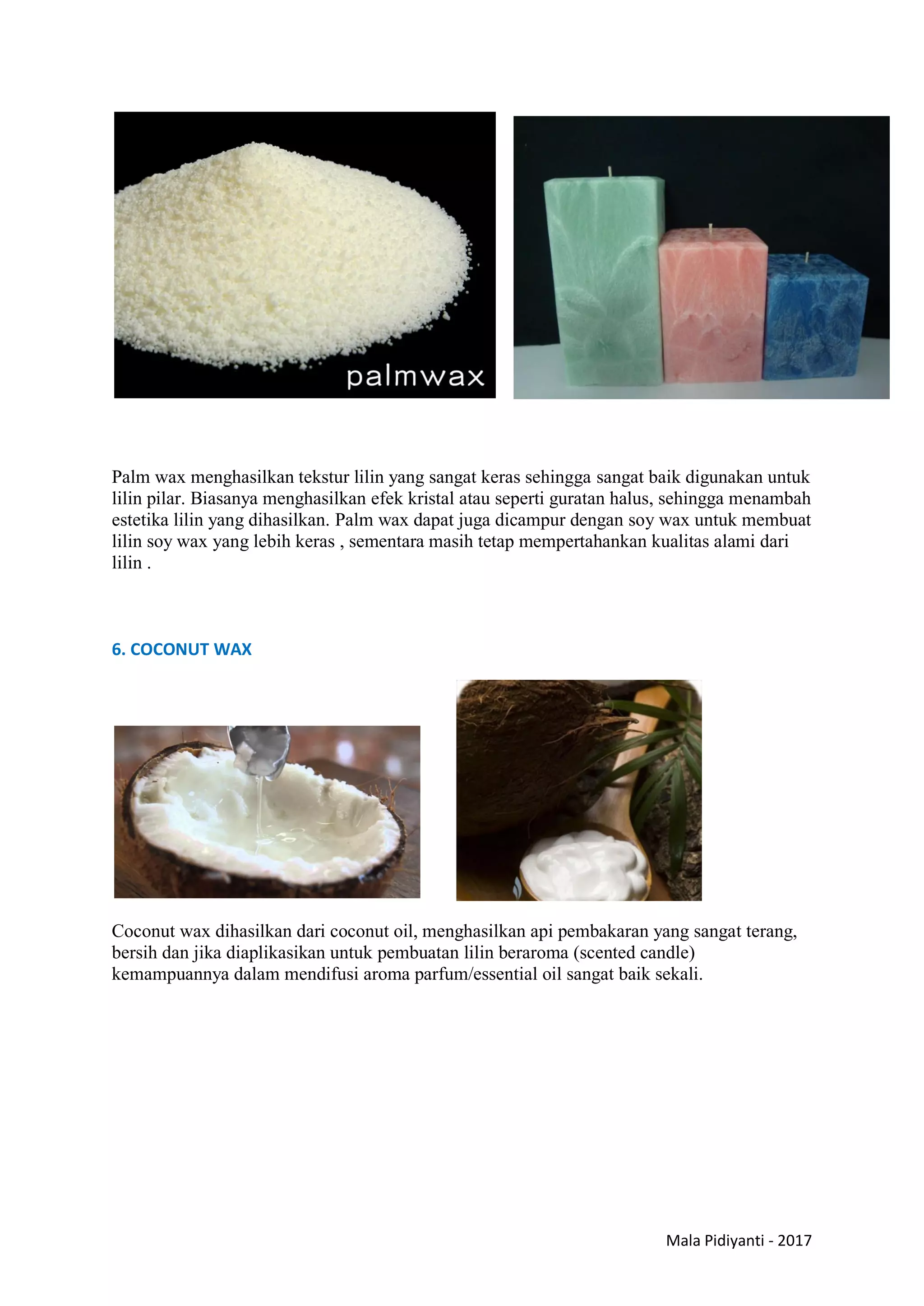 Karakteristik wax dalam pembuatan lilin | PDF