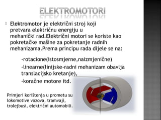 Karakteristične osobine radnih mehanizama | POT