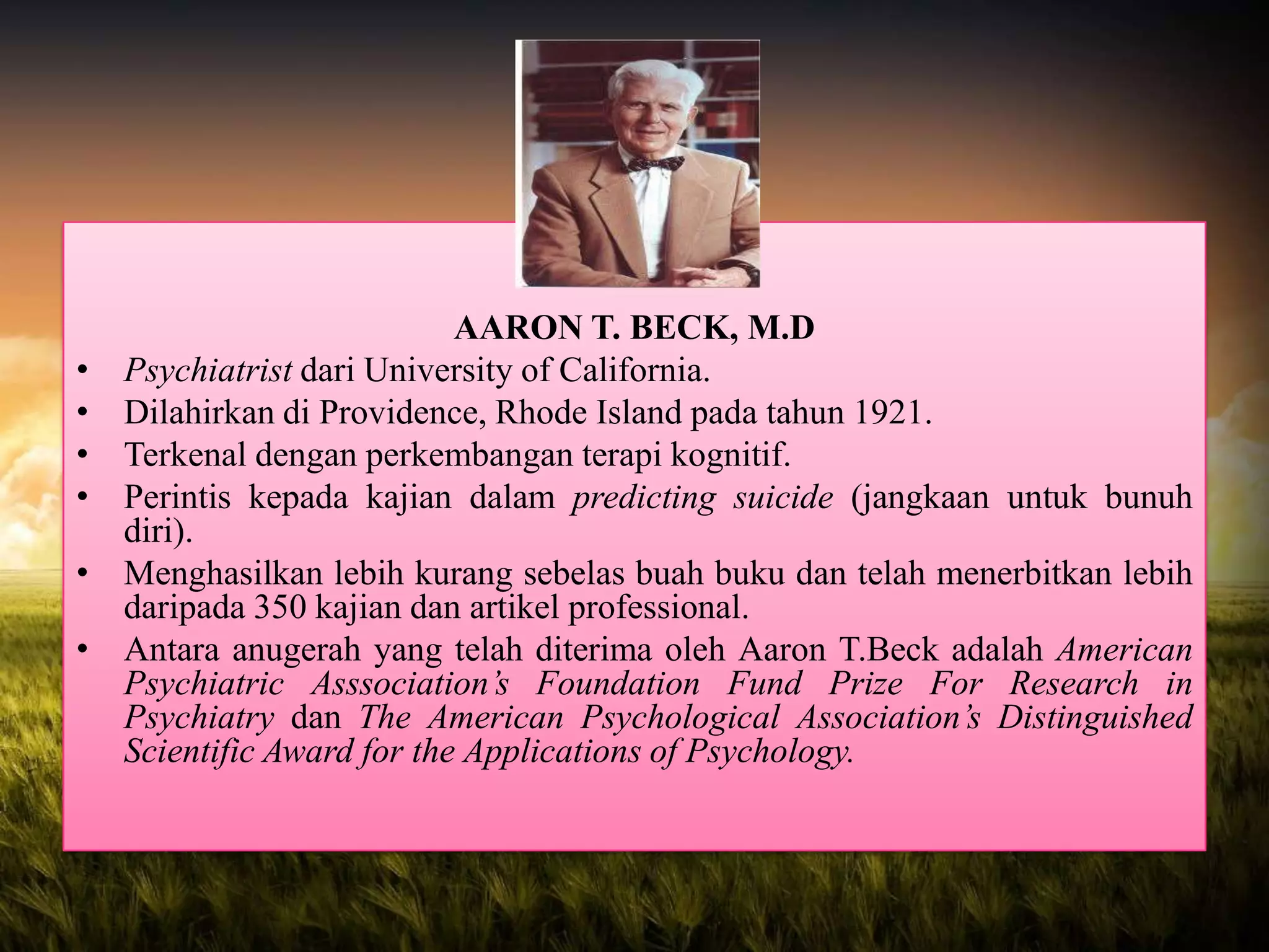UJIAN PENGUKURAN : BECK DEPRESSION INVENTORY (BDI) | PPTX