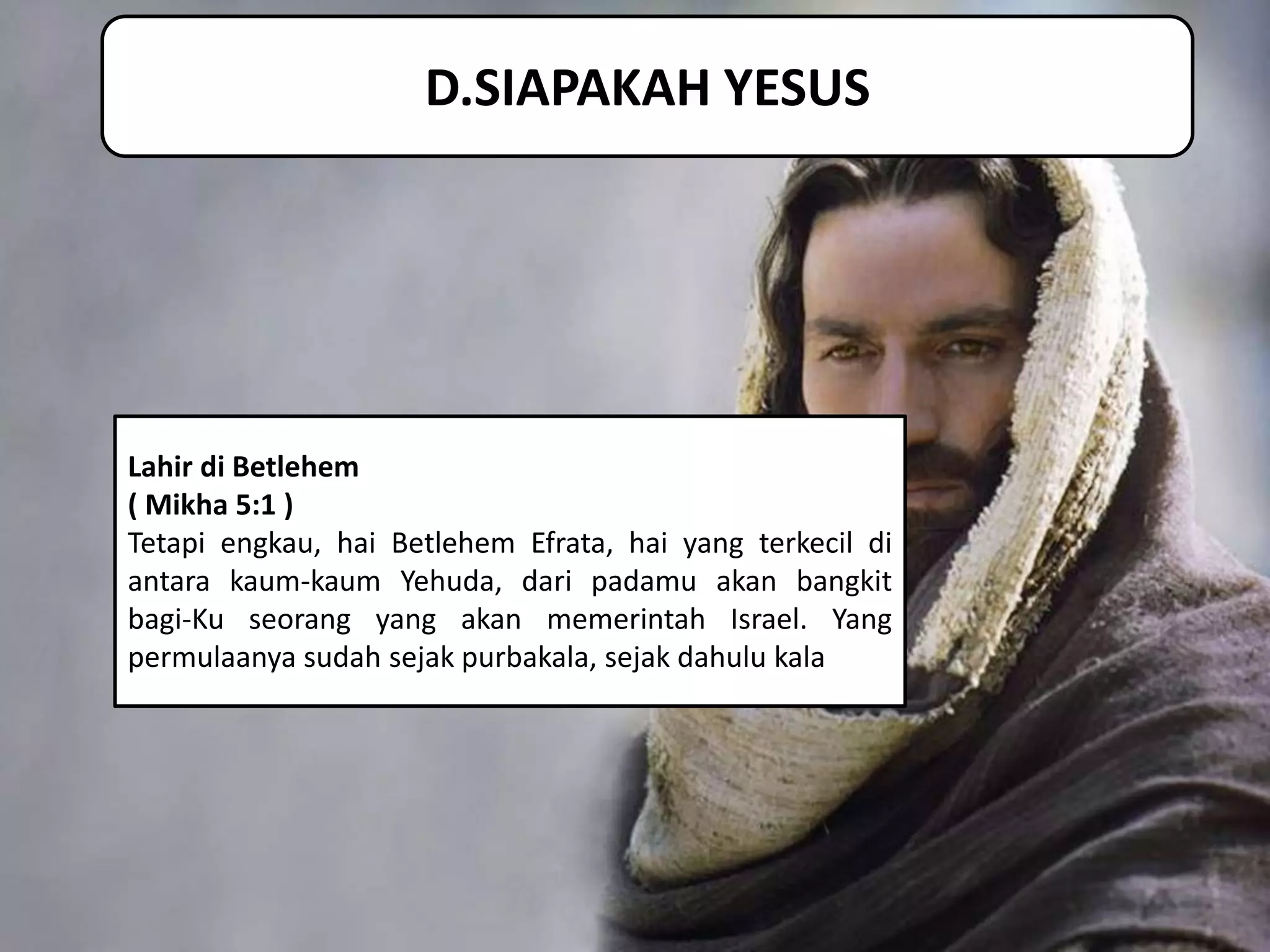 Karakter Yesus | PPTX