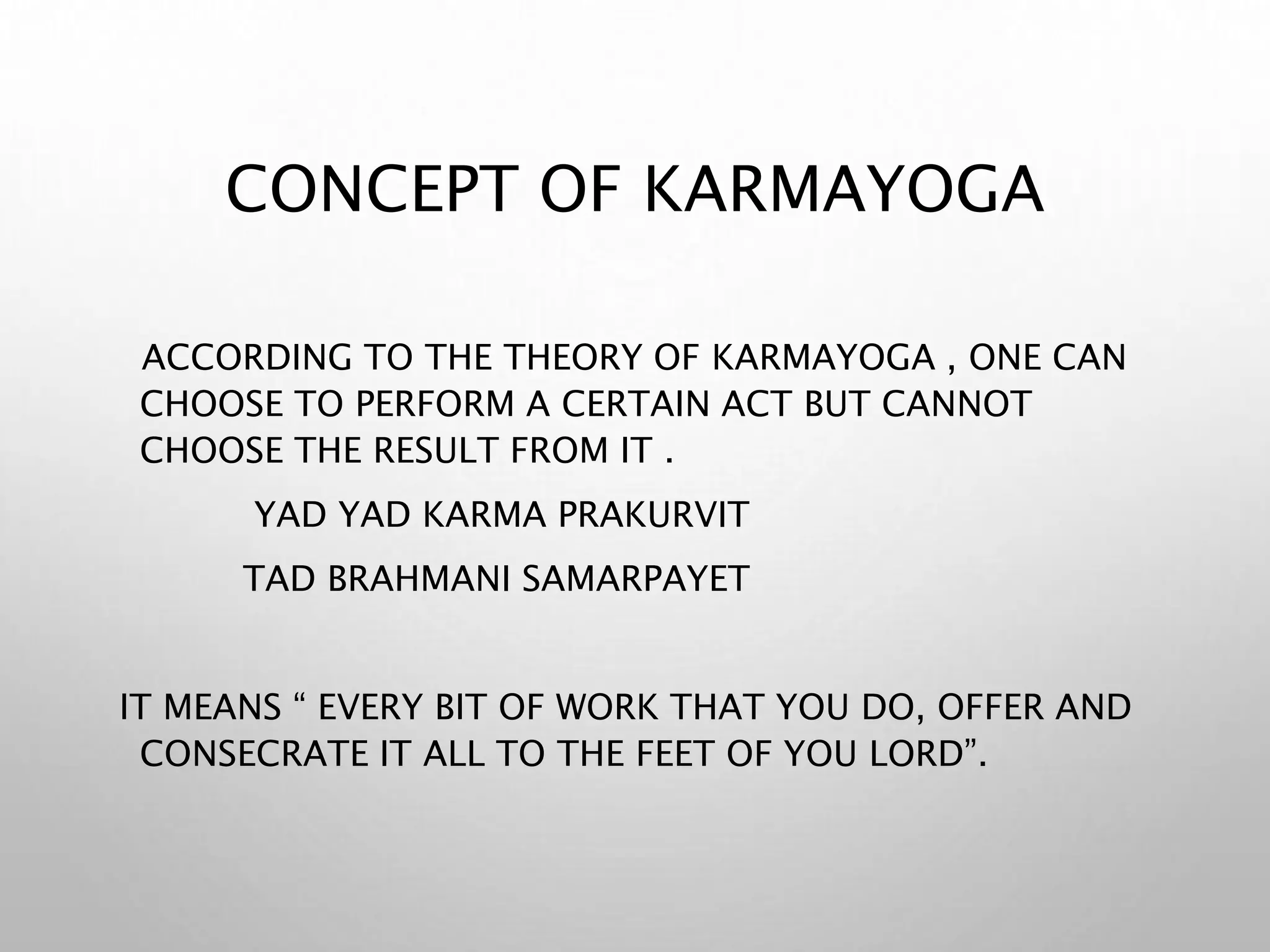 concept of Karma | PPTX