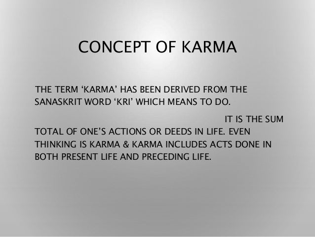 concept of Karma