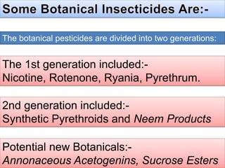 Botanical Insecticide Karamjeet 135021041 | PPTX