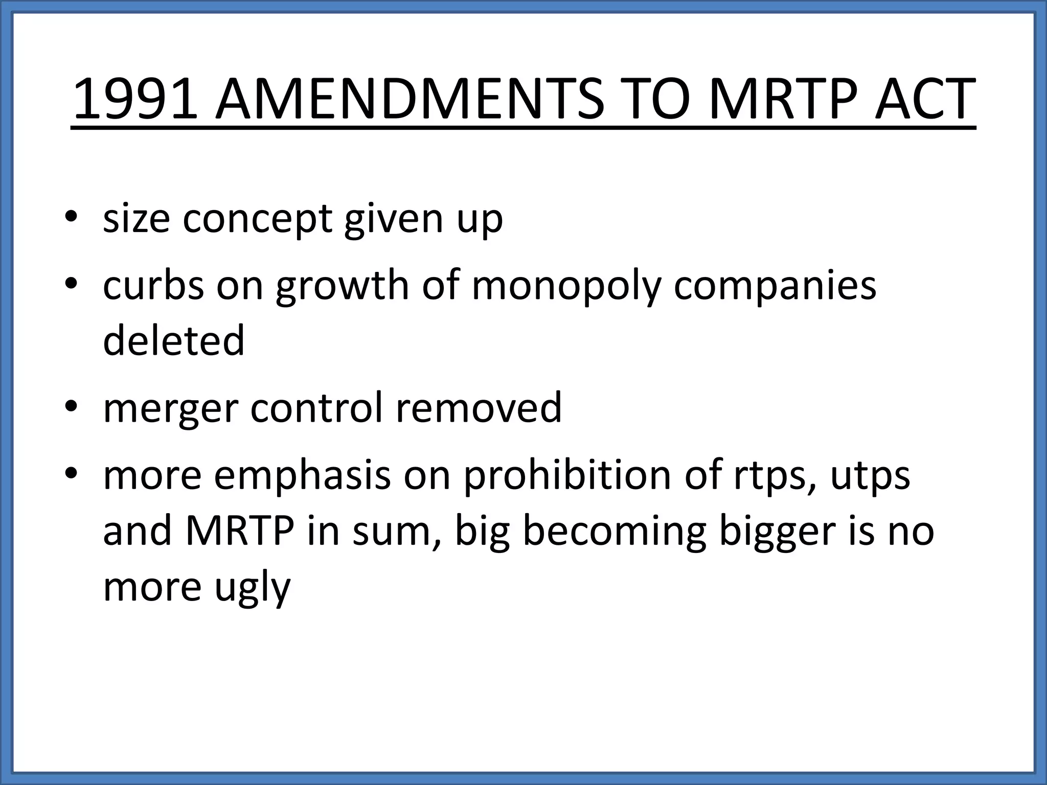 MRTP Act | PPTX