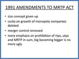 MRTP Act | PPTX